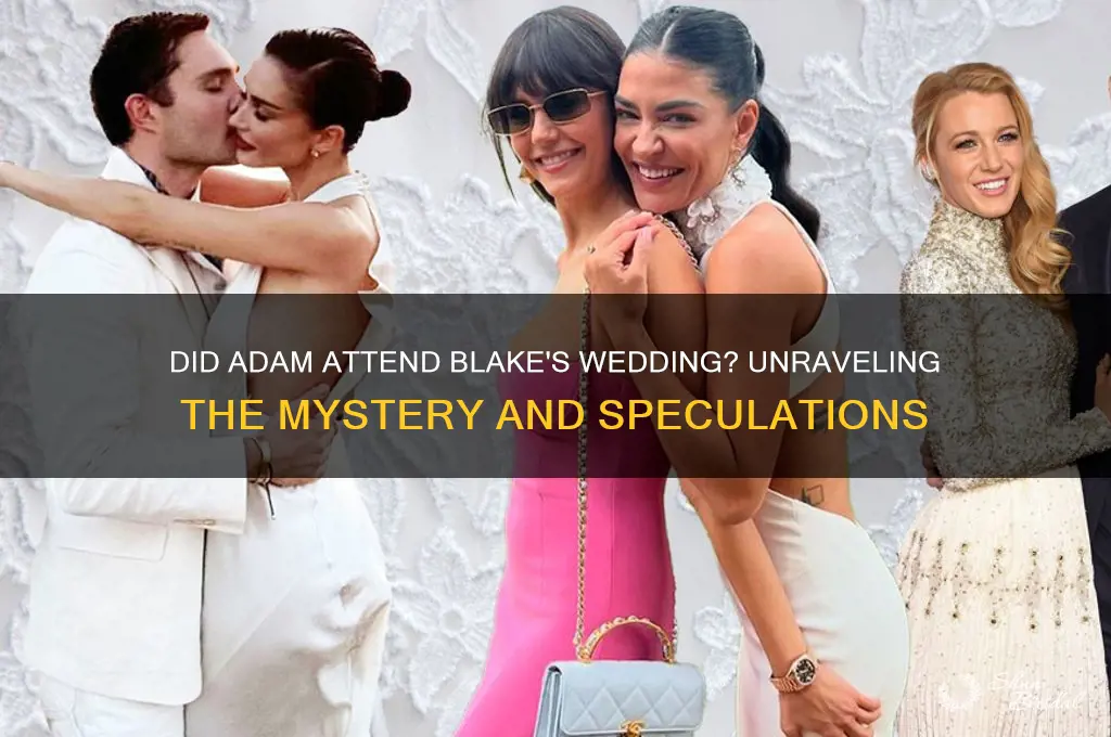 Did Adam Attend Blake's Wedding? Unraveling The Mystery And ...