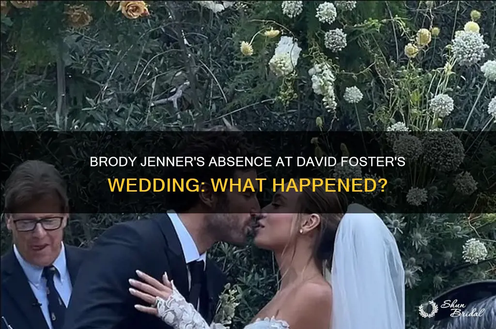 Brody Jenner's Absence At David Foster's Wedding: What Happened ...
