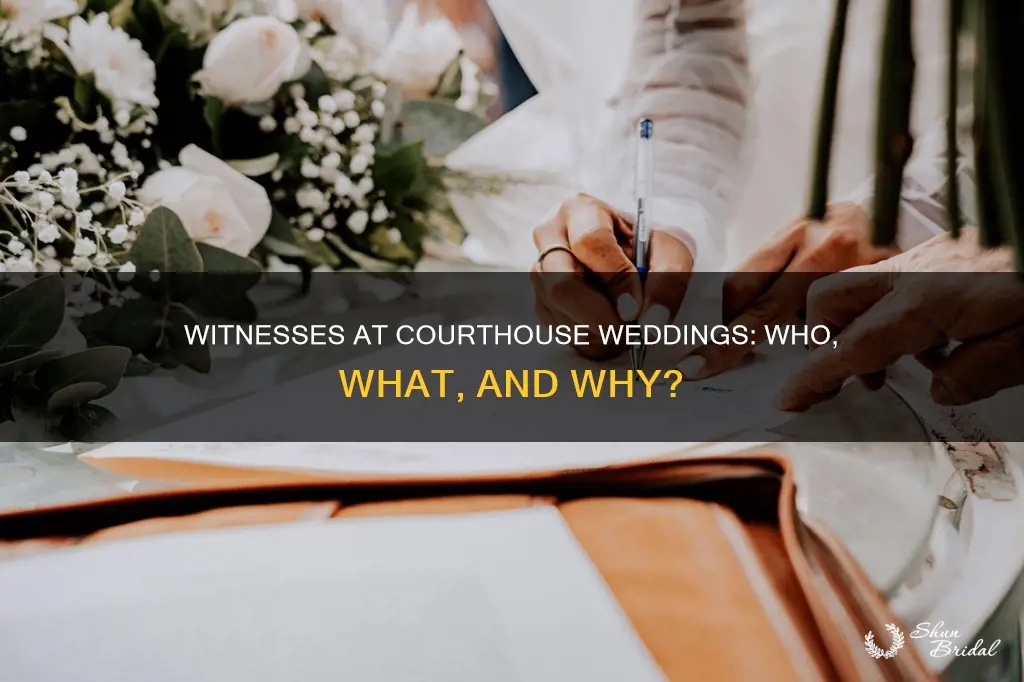 Witnesses At Courthouse Weddings: Who, What, And Why? | ShunBridal
