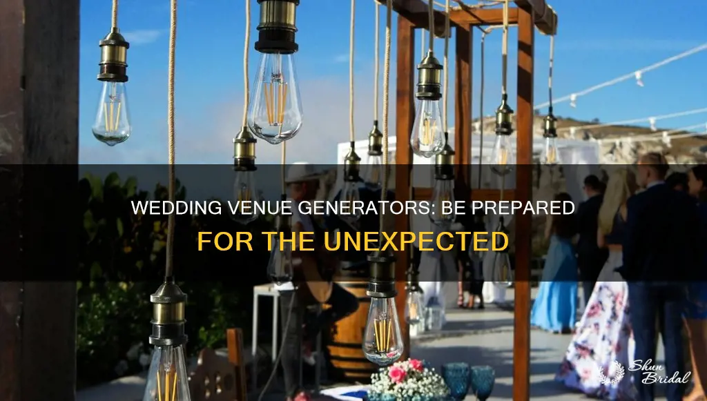 Wedding Venue Generators: Be Prepared For The Unexpected | ShunBridal