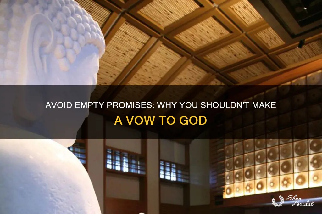 Avoid Empty Promises: Why You Shouldn't Make A Vow To God | ShunBridal