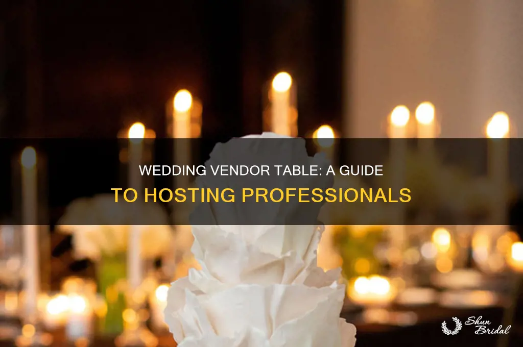 Wedding Vendor Table: A Guide To Hosting Professionals | ShunBridal