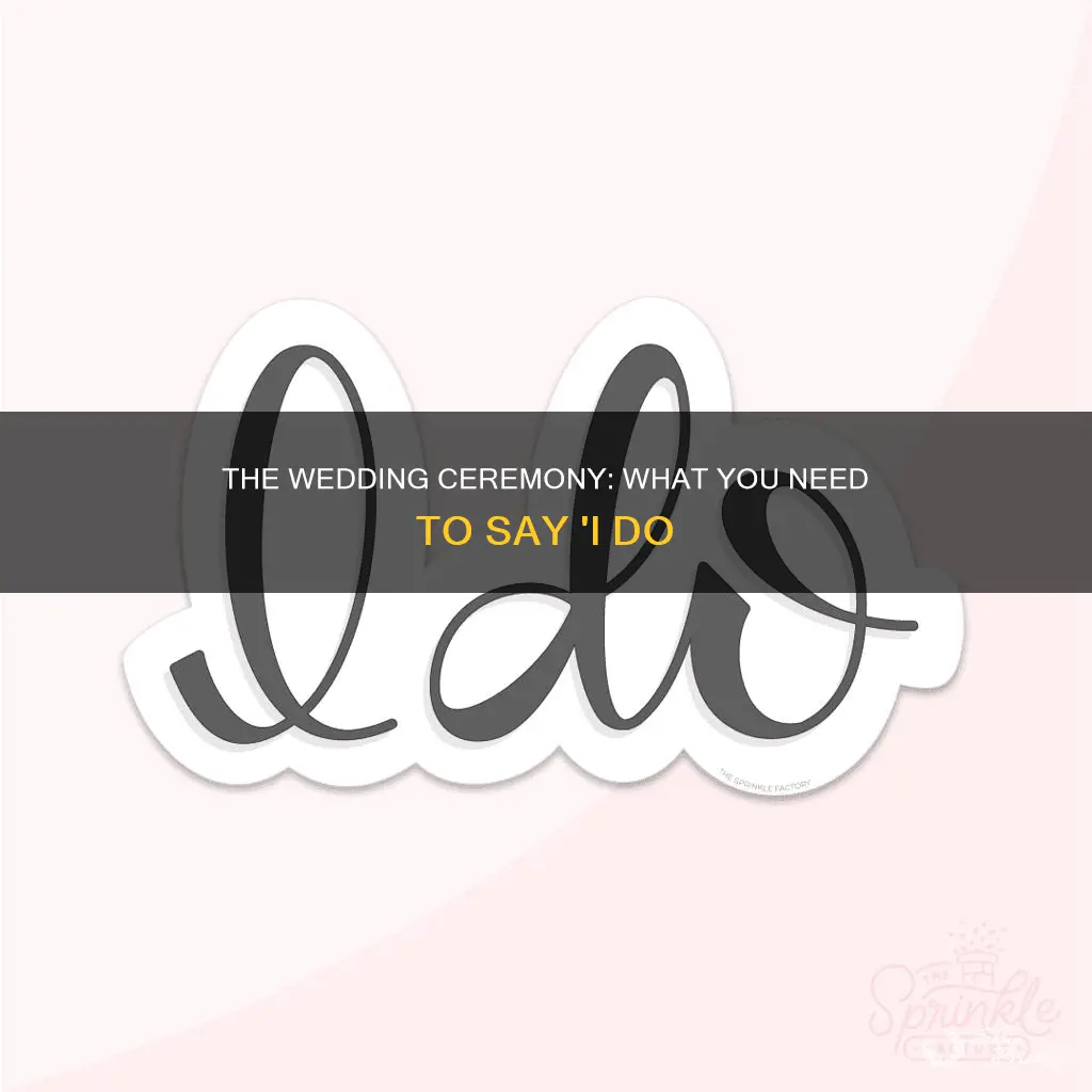 The Wedding Ceremony: What You Need To Say 'I Do | ShunBridal