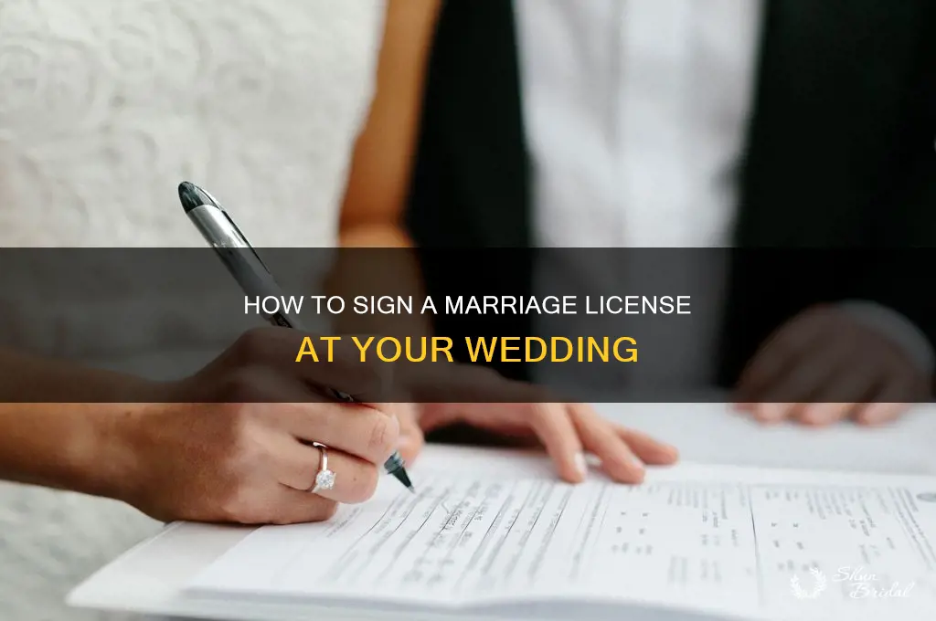 How To Sign A Marriage License At Your Wedding | ShunBridal