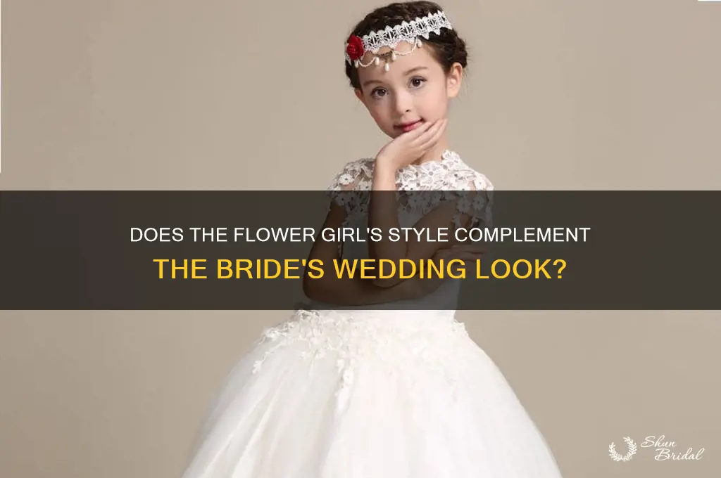 Does The Flower Girl's Style Complement The Bride's Wedding Look ...