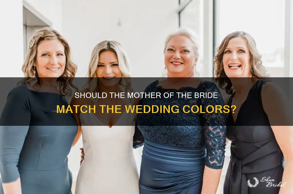 Should The Mother Of The Bride Match The Wedding Colors? | ShunBridal