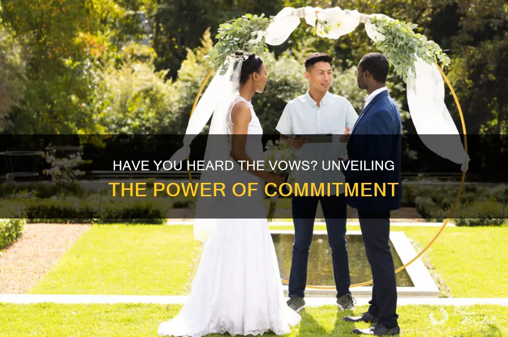 Have You Heard The Vows? Unveiling The Power Of Commitment | ShunBridal