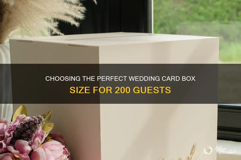 Choosing The Perfect Wedding Card Box Size For 200 Guests | ShunBridal