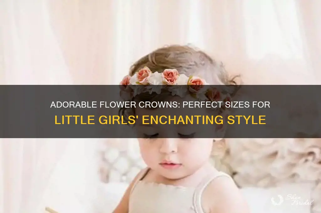 Adorable Flower Crowns: Perfect Sizes For Little Girls' Enchanting ...