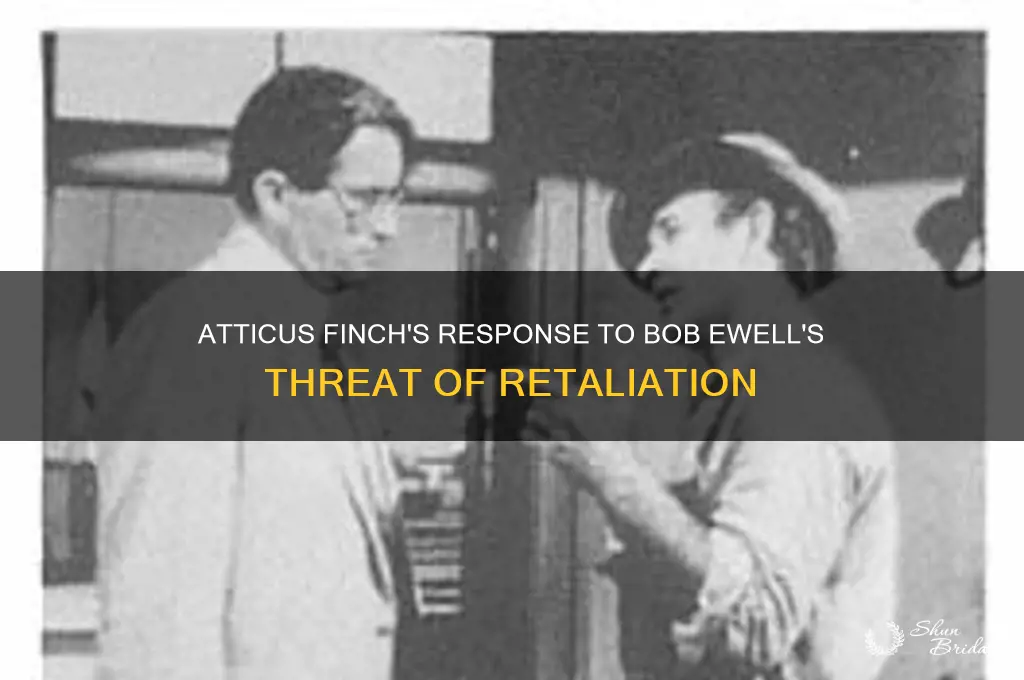 Atticus Finch's Response To Bob Ewell's Threat Of Retaliation | ShunBridal