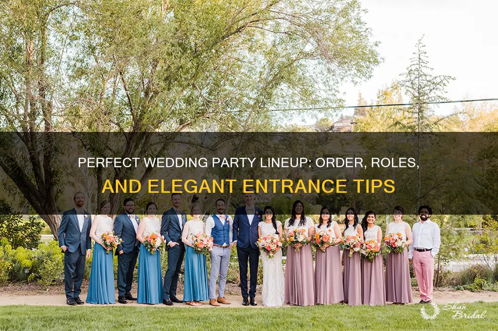 Perfect Wedding Party Lineup: Order, Roles, And Elegant Entrance Tips ...