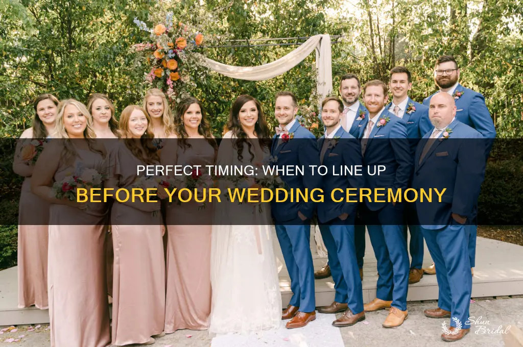 Perfect Timing: When To Line Up Before Your Wedding Ceremony | ShunBridal