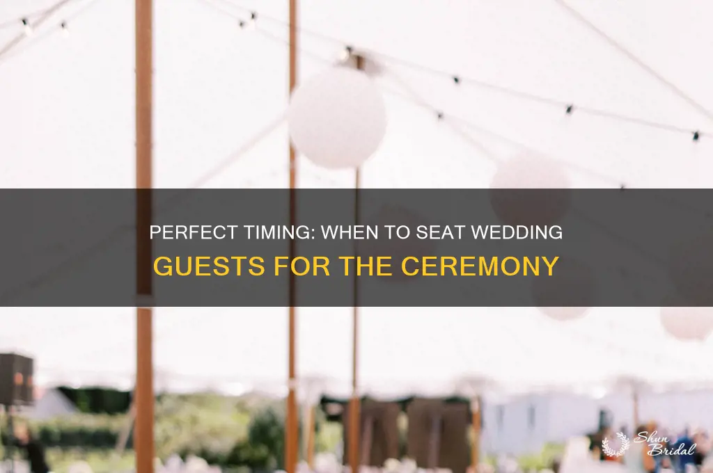 Perfect Timing: When To Seat Wedding Guests For The Ceremony | ShunBridal