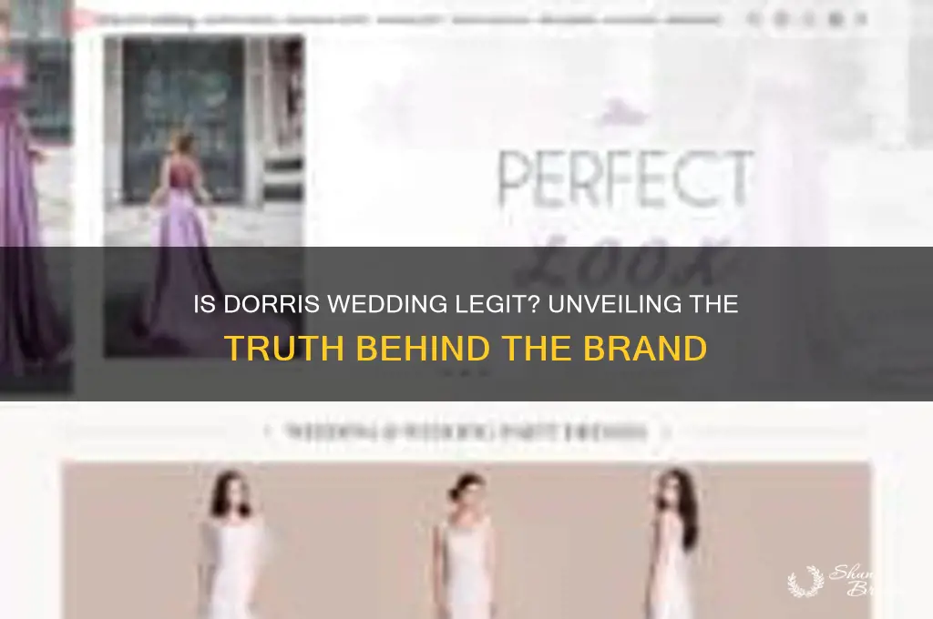Is Dorris Wedding Legit? Unveiling The Truth Behind The Brand | ShunBridal
