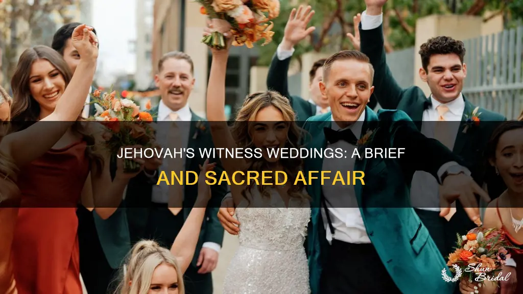 Jehovah's Witness Weddings: A Brief And Sacred Affair | ShunBridal
