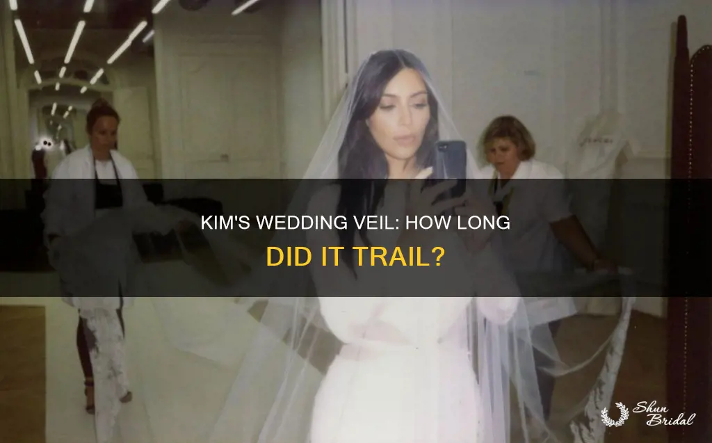 Kim's Wedding Veil: How Long Did It Trail? | ShunBridal