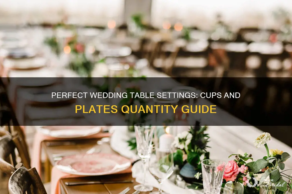 Perfect Wedding Table Settings: Cups And Plates Quantity Guide | ShunBridal