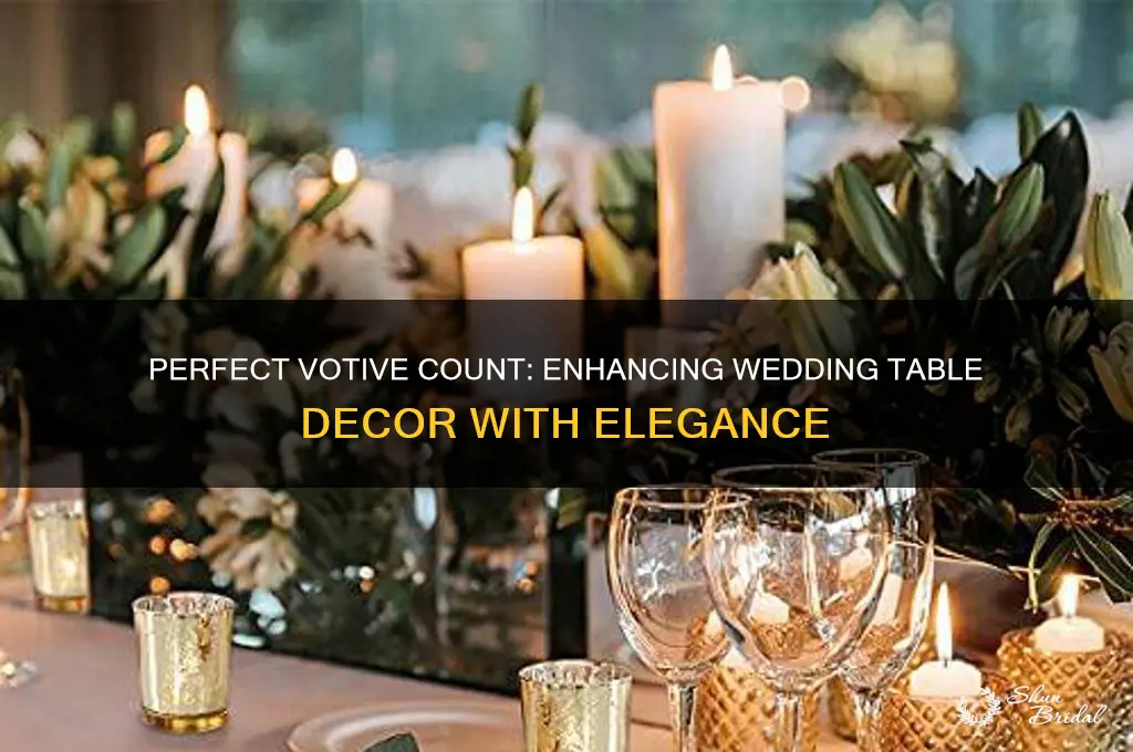 Perfect Votive Count: Enhancing Wedding Table Decor With Elegance ...