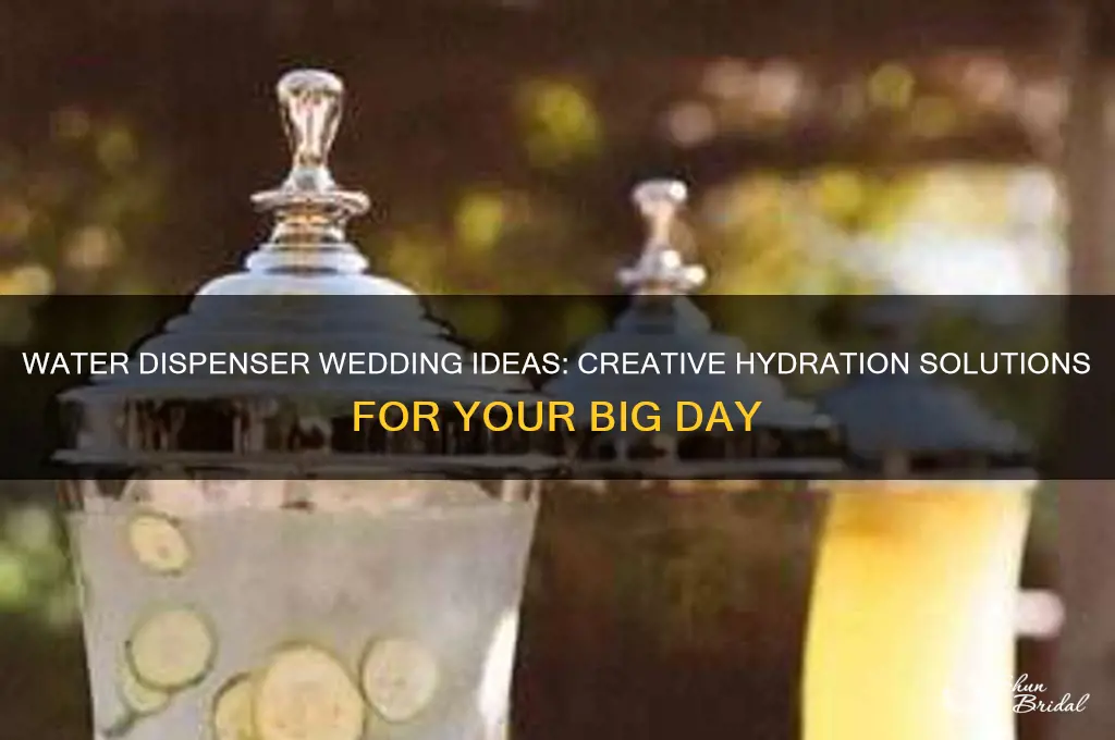 Water Dispenser Wedding Ideas: Creative Hydration Solutions For Your ...