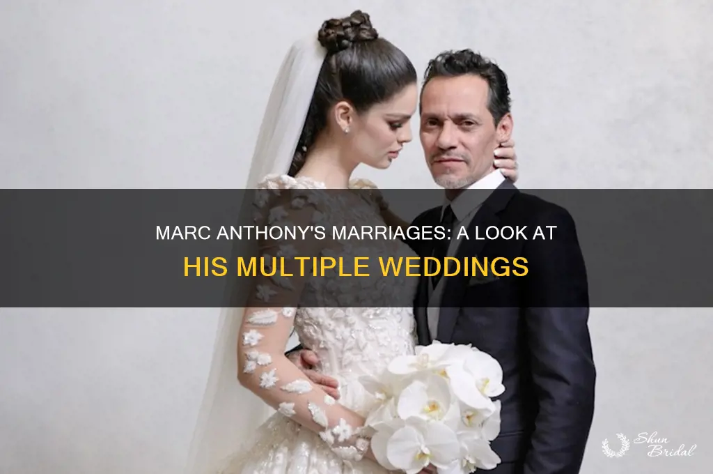Marc Anthony's Marriages: A Look At His Multiple Weddings | ShunBridal