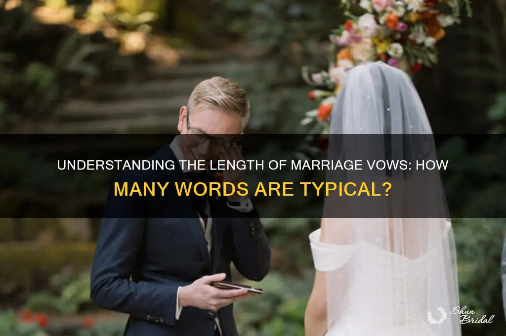 Understanding The Length Of Marriage Vows: How Many Words Are Typical ...