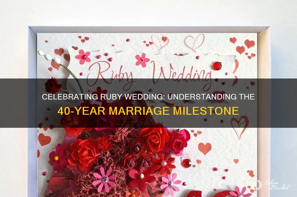 Celebrating Ruby Wedding: Understanding The 40-Year Marriage Milestone ...