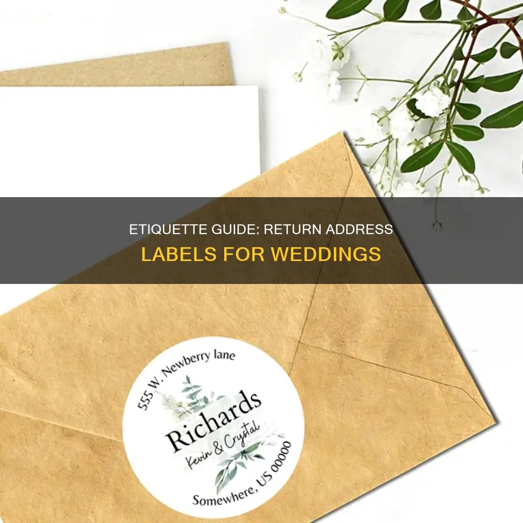 Etiquette Guide: Return Address Labels For Weddings | ShunBridal
