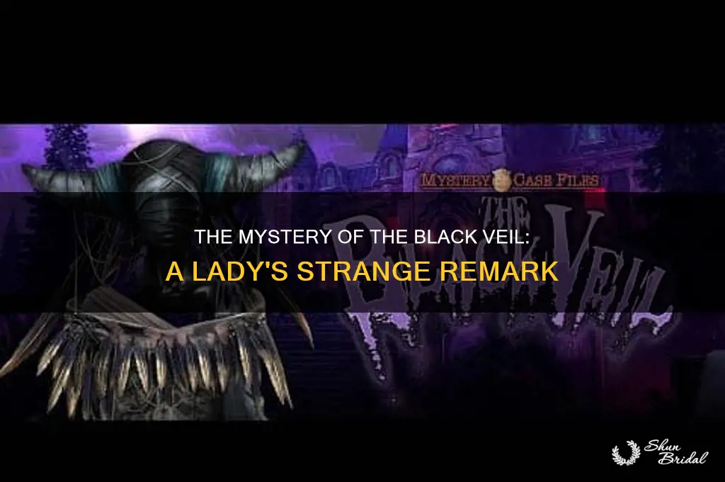 The Mystery Of The Black Veil: A Lady's Strange Remark | ShunBridal