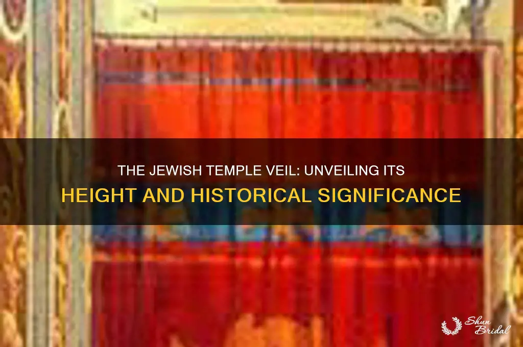 The Jewish Temple Veil: Unveiling Its Height And Historical ...