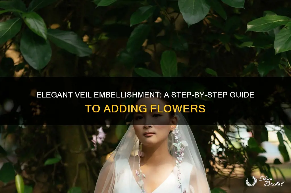 Elegant Veil Embellishment: A Step-By-Step Guide To Adding Flowers ...
