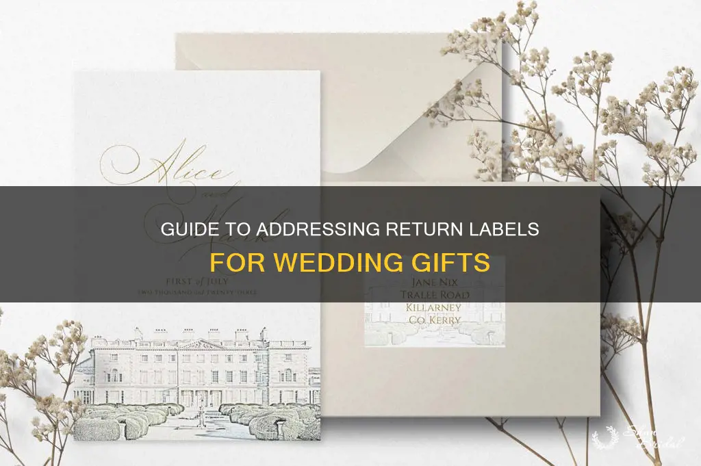 Guide To Addressing Return Labels For Wedding Gifts | ShunBridal