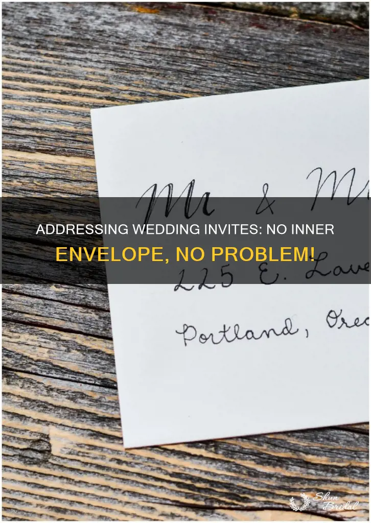Addressing Wedding Invites: No Inner Envelope, No Problem! | ShunBridal