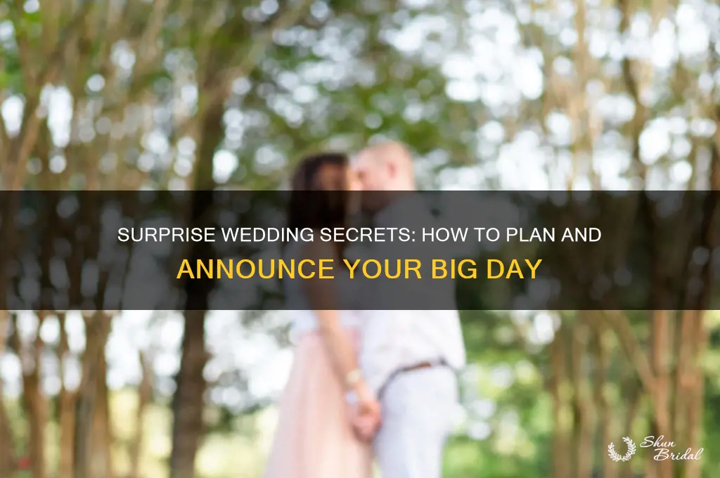 Surprise Wedding Secrets: How To Plan And Announce Your Big Day ...
