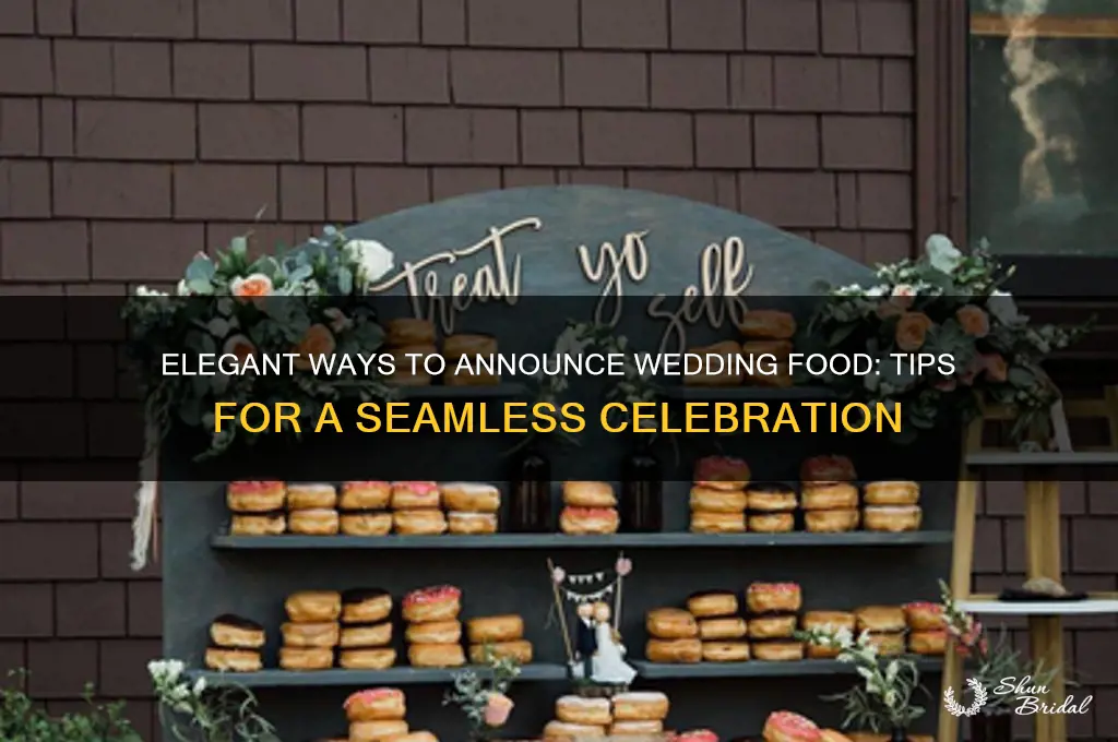 Elegant Ways To Announce Wedding Food: Tips For A Seamless Celebration ...