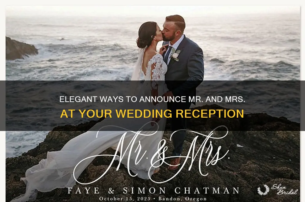Elegant Ways To Announce Mr. And Mrs. At Your Wedding Reception ...