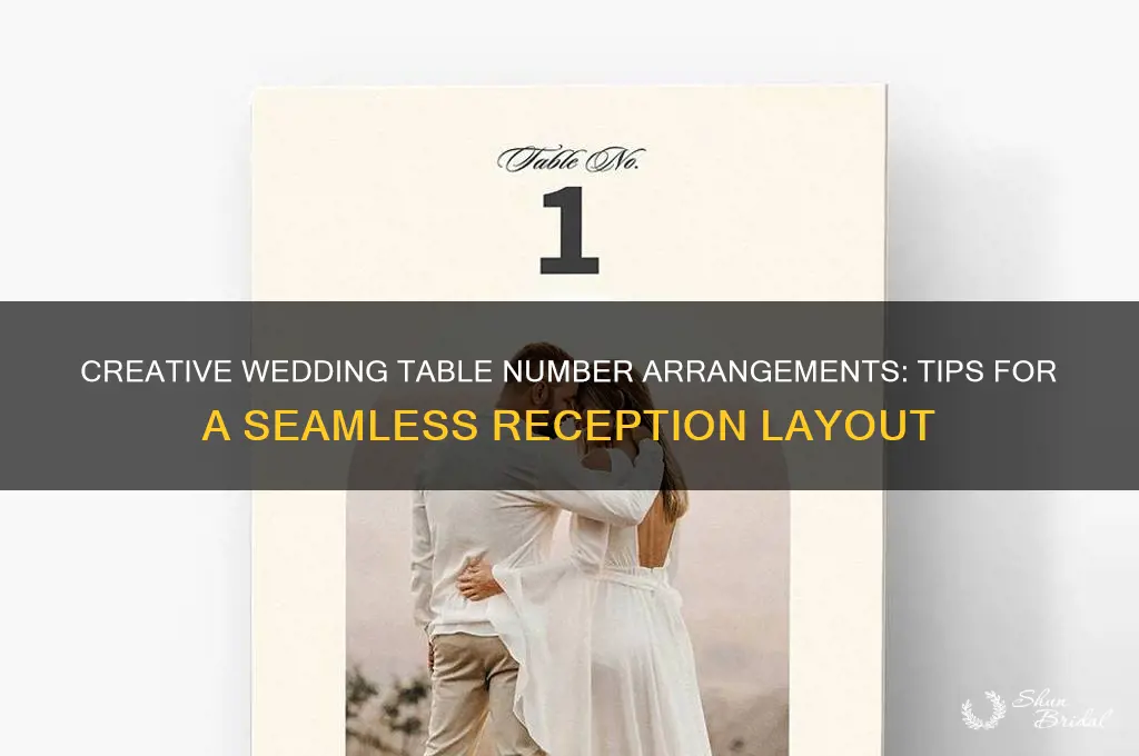 Creative Wedding Table Number Arrangements: Tips For A Seamless ...