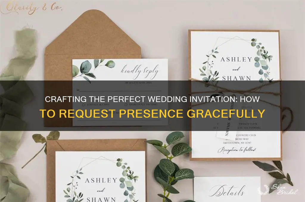 Crafting The Perfect Wedding Invitation: How To Request Presence ...