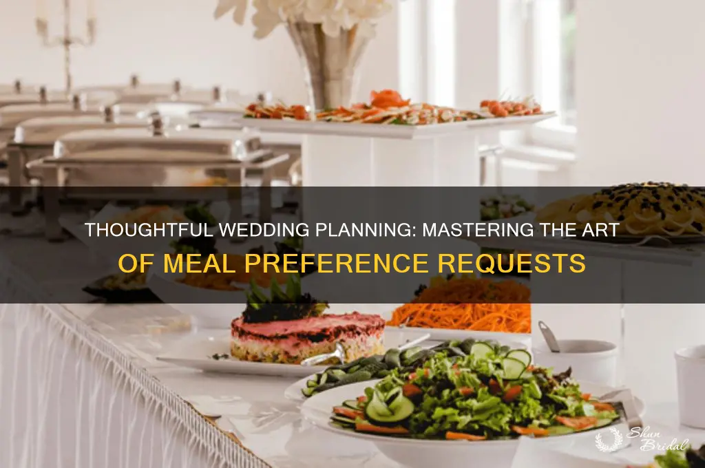 Thoughtful Wedding Planning: Mastering The Art Of Meal Preference ...
