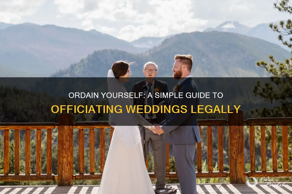 Ordain Yourself: A Simple Guide To Officiating Weddings Legally ...