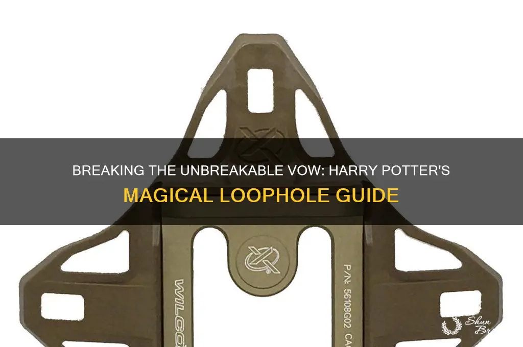 Breaking The Unbreakable Vow: Harry Potter's Magical Loophole Guide ...