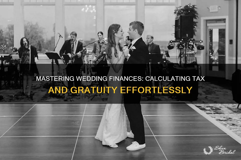 Mastering Wedding Finances: Calculating Tax And Gratuity Effortlessly ...