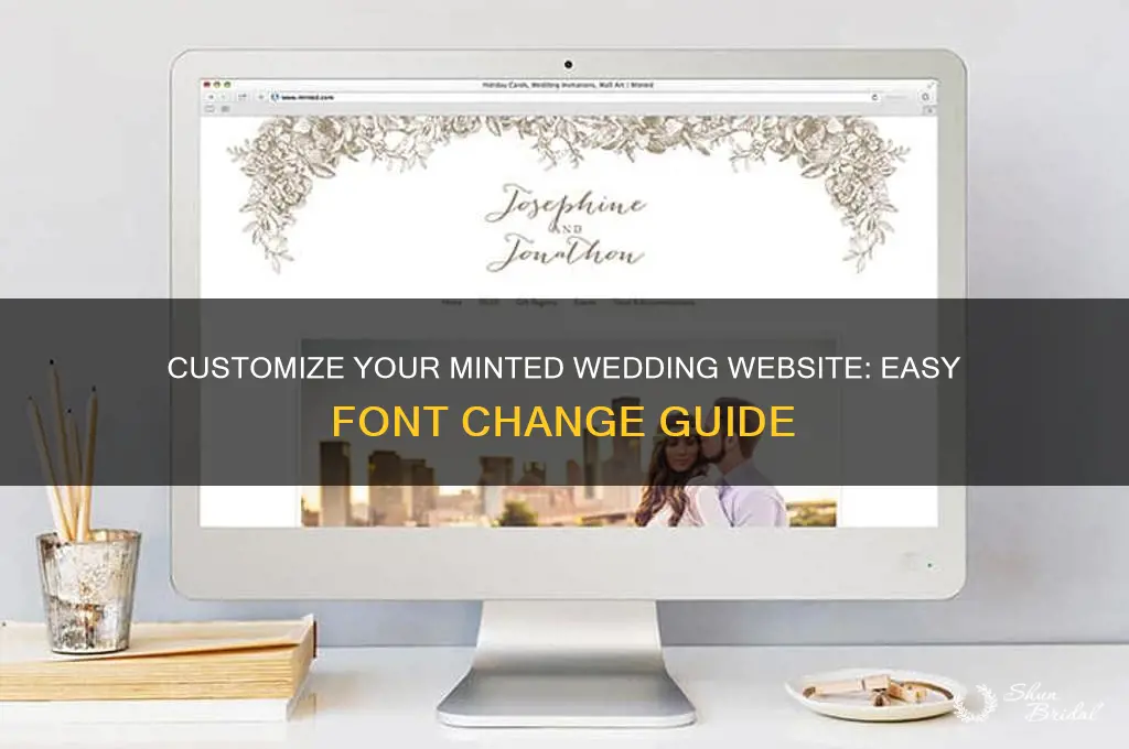 Customize Your Minted Wedding Website: Easy Font Change Guide | ShunBridal