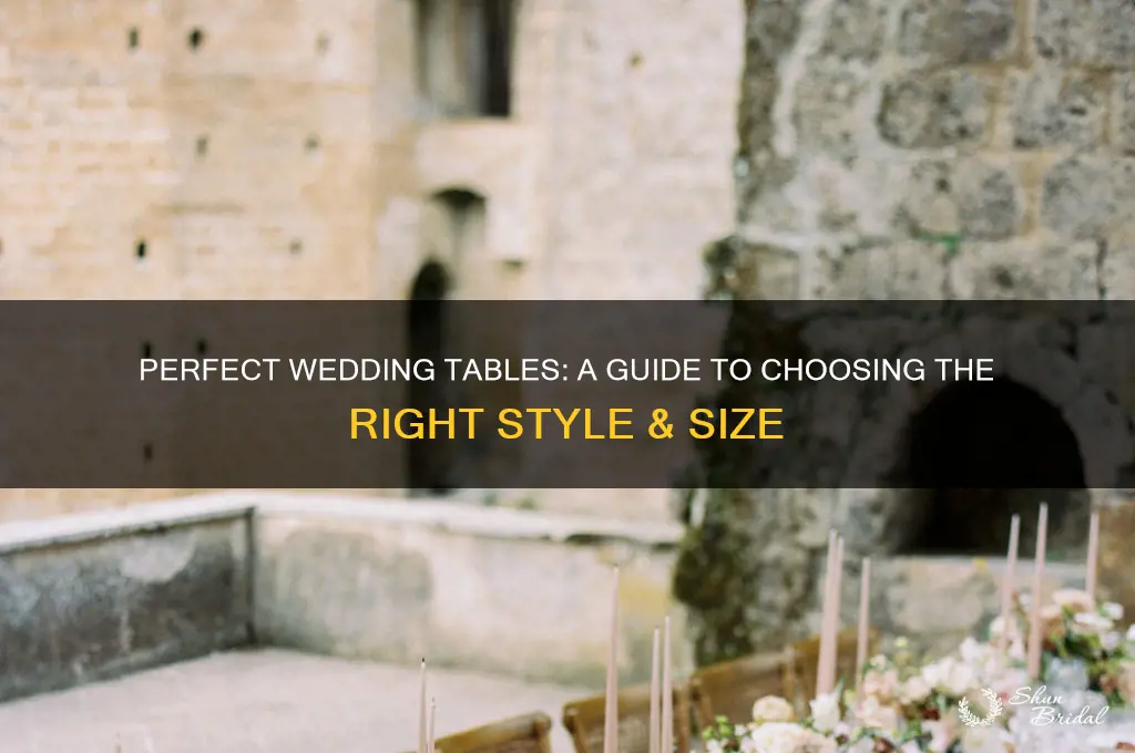 Perfect Wedding Tables: A Guide To Choosing The Right Style & Size ...