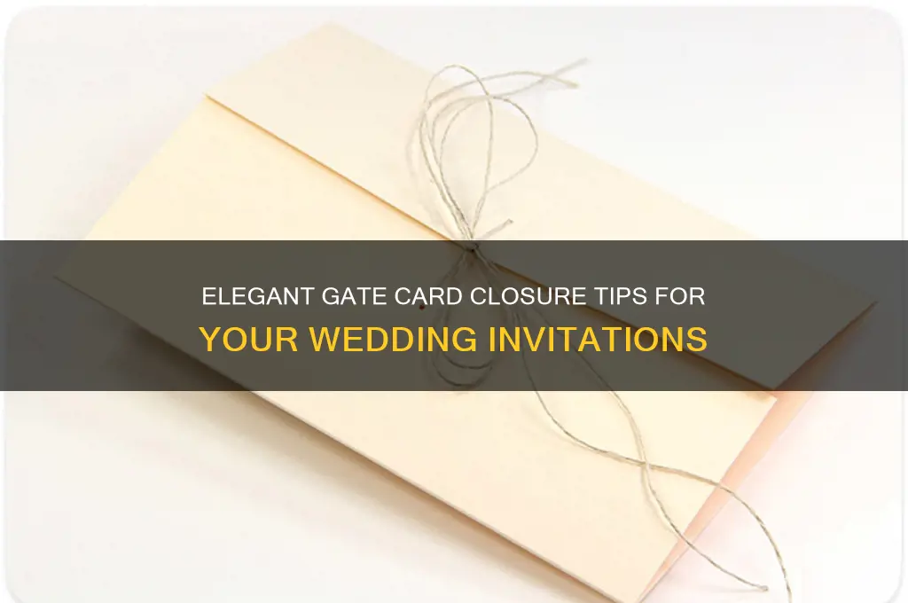 Elegant Gate Card Closure Tips For Your Wedding Invitations | ShunBridal