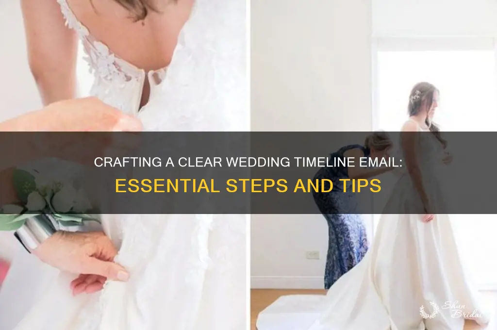 Crafting A Clear Wedding Timeline Email: Essential Steps And Tips ...