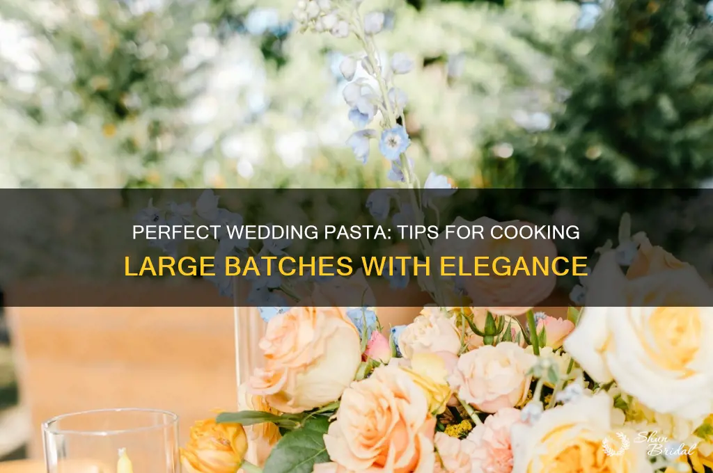 Perfect Wedding Pasta: Tips For Cooking Large Batches With Elegance ...