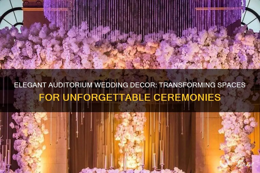 Elegant Auditorium Wedding Decor: Transforming Spaces For Unforgettable ...