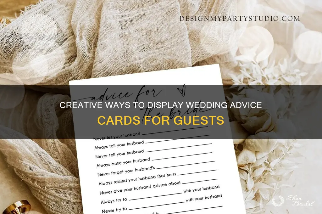 Creative Ways To Display Wedding Advice Cards For Guests | ShunBridal