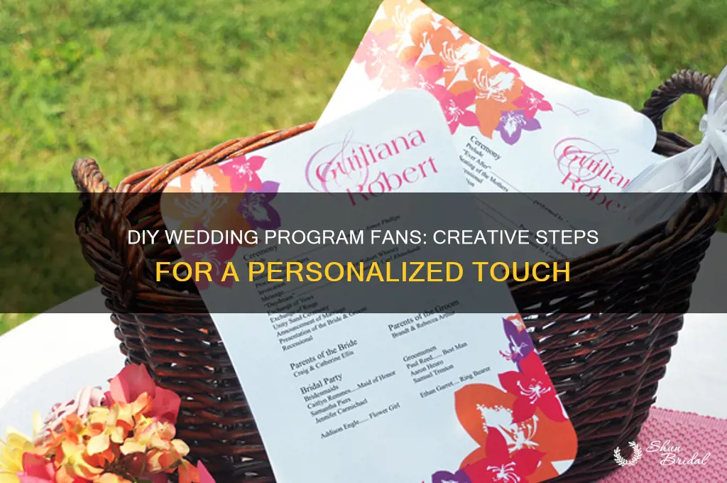 Diy Wedding Program Fans: Creative Steps For A Personalized Touch ...