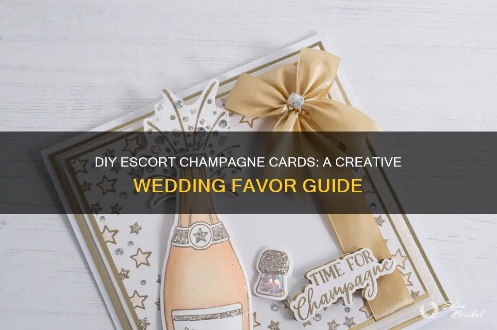 Diy Escort Champagne Cards: A Creative Wedding Favor Guide | ShunBridal